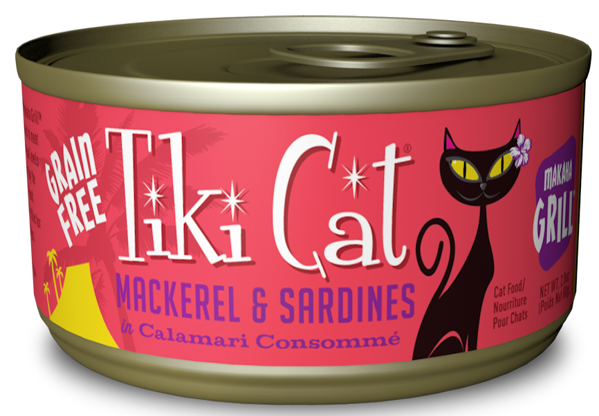 Tiki Cat Makaha Grill Grain Free Mackrel And Sardine In Calamari ...